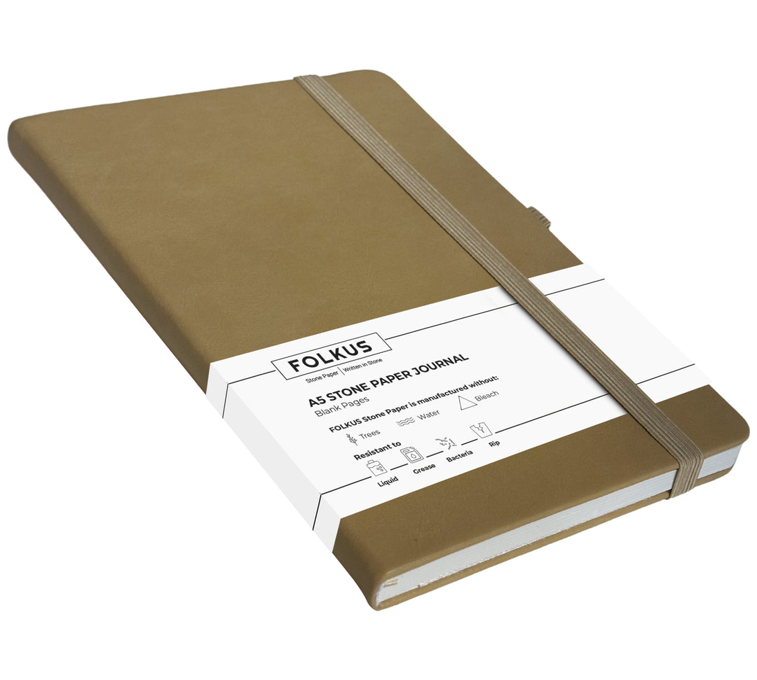The Eleanor -- Vegan Leather Stone Paper Journal (Written in Stone ...