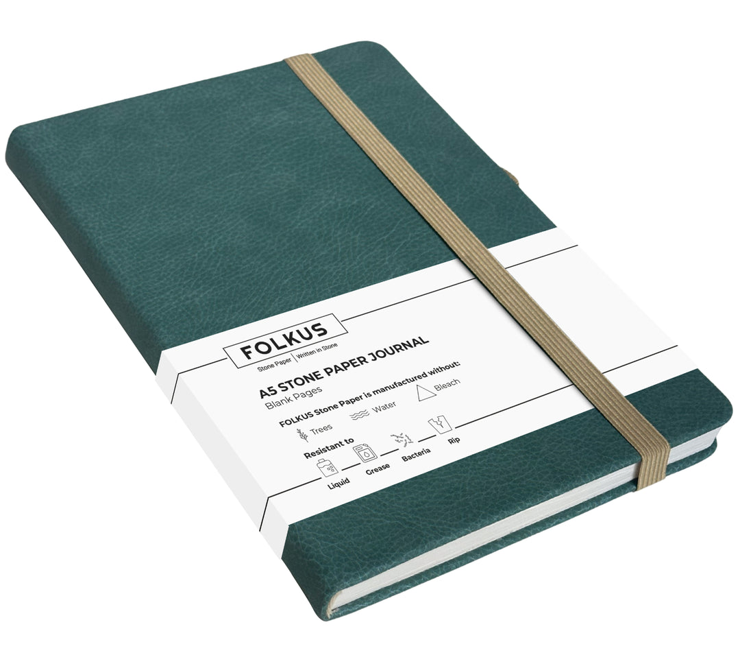 The Eleanor -- Vegan Leather Stone Paper Journal (Written in Stone ...