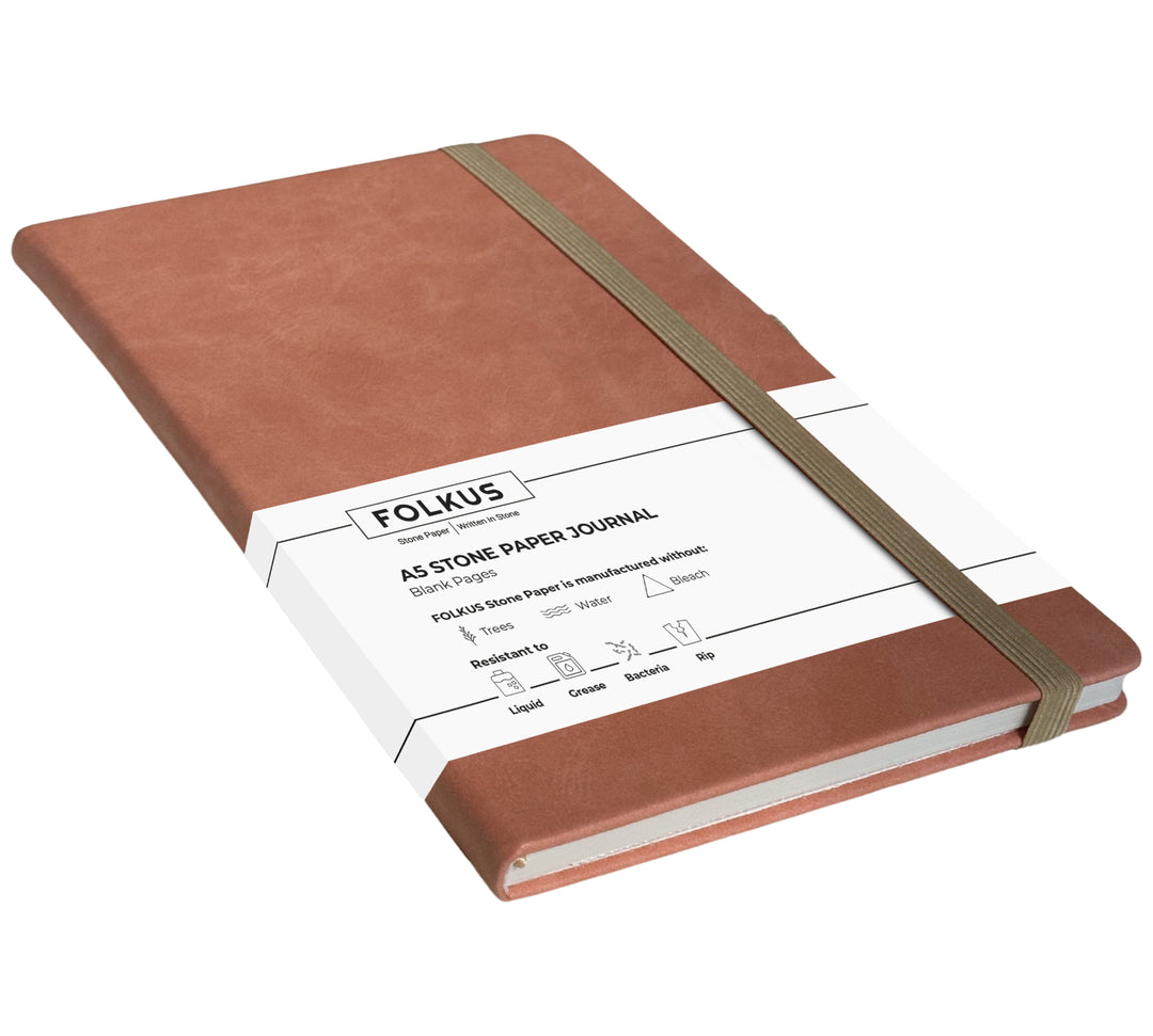 The Eleanor -- Vegan Leather Stone Paper Journal (Written in Stone ...